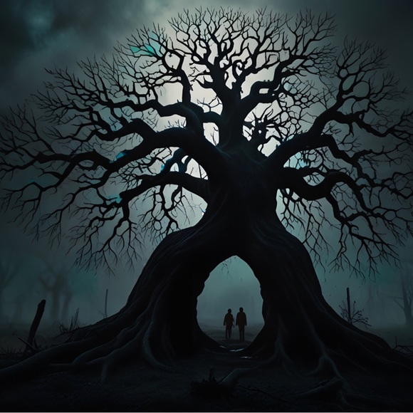 Season Ocean | Art | Twisted Tree Of Shadows Hd Metal Wall Art Print 4 ...